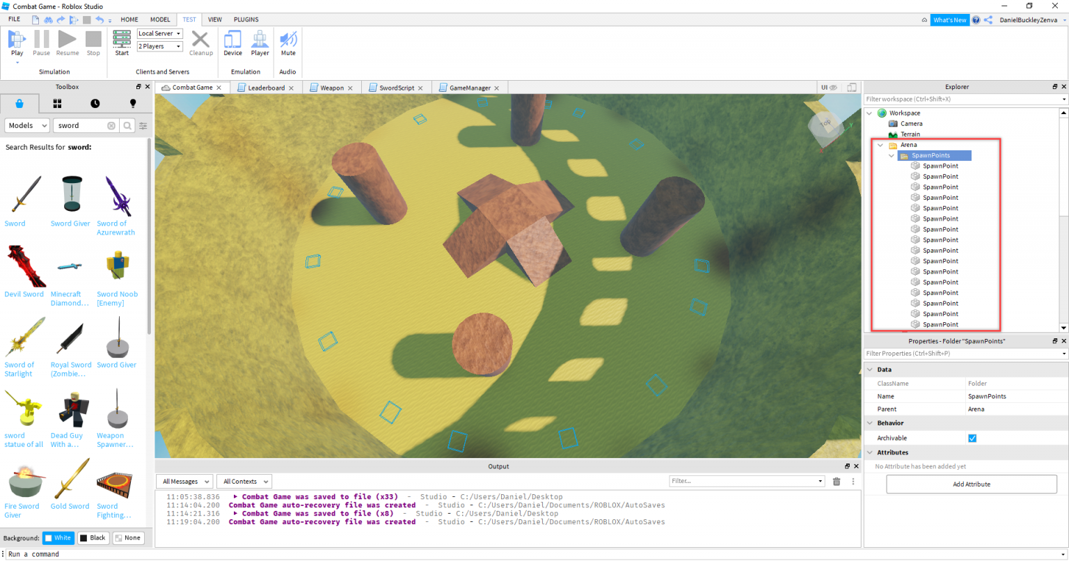 How To Create A ROBLOX Action Game: Arena Combat - GameDev Academy